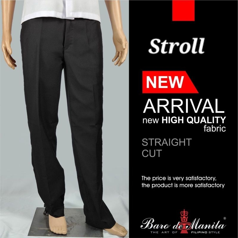 Baro de Manila/ Stroll STRAIGHT CUT slacks no pleats | Shopee Philippines