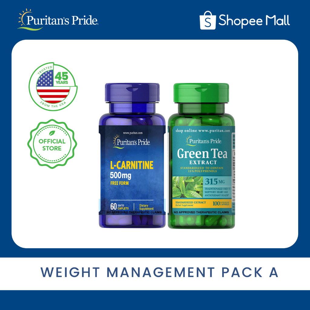 Puritan's Pride Weight Management Pack A Puritan's Pride L-Carnitine ...