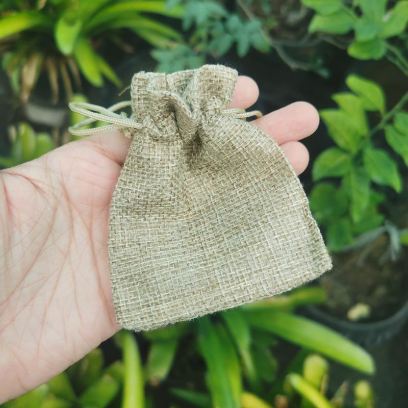 Burlap Drawstring Pouch Plain Linen Gift Bag Jute Storage organizer ...