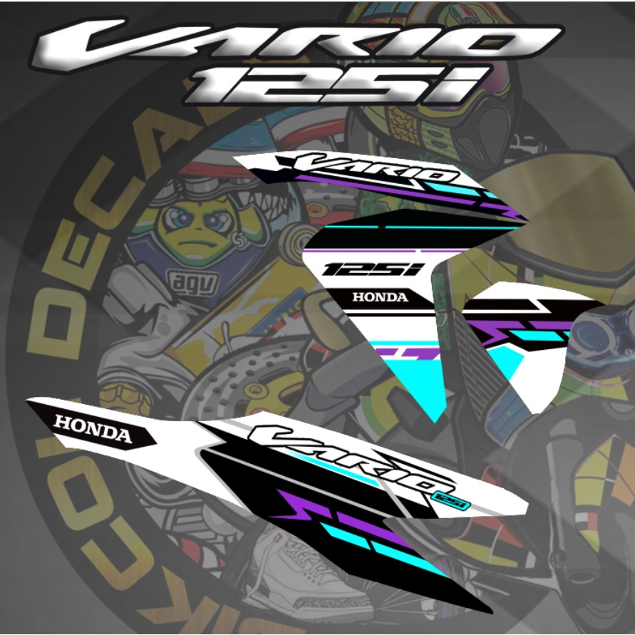 HONDA CLICK STRIP DECALS 3 BIKCOL DECALS | Shopee Philippines