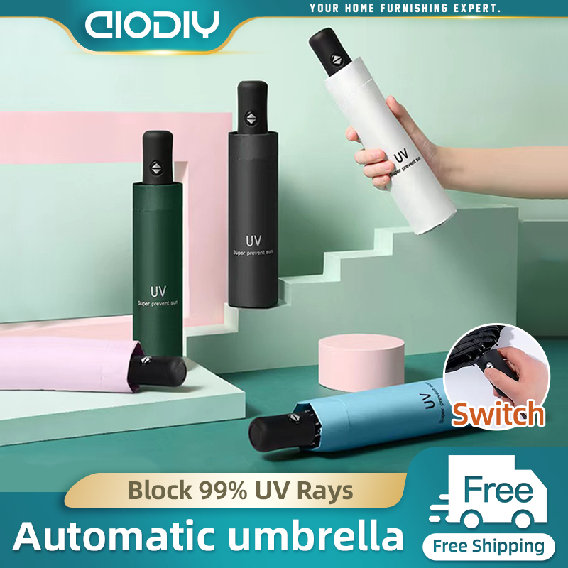 AIODIY Automatic Umbrella Anti-UV Sunscreen Umbrella | Shopee Philippines