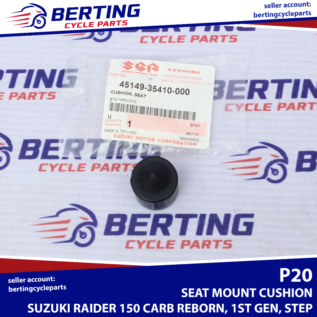 SGP SEAT CUSHION Suzuki Raider 150 Carb Reborn 1st Gen Step Genuine ...