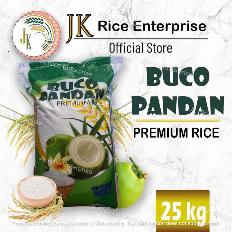 BUCO PANDAN PREMIUM RICE 25KG (PREMIUM QUALITY RICE) | Shopee Philippines