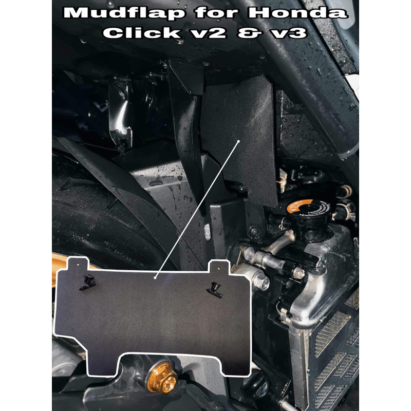 Mudflap/Engine Bay Cover for Honda Click v2 & v3 (plug and play ...