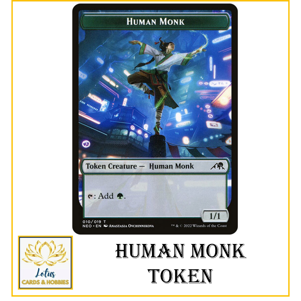 Magic the Gathering | Human Monk Token | Shopee Philippines