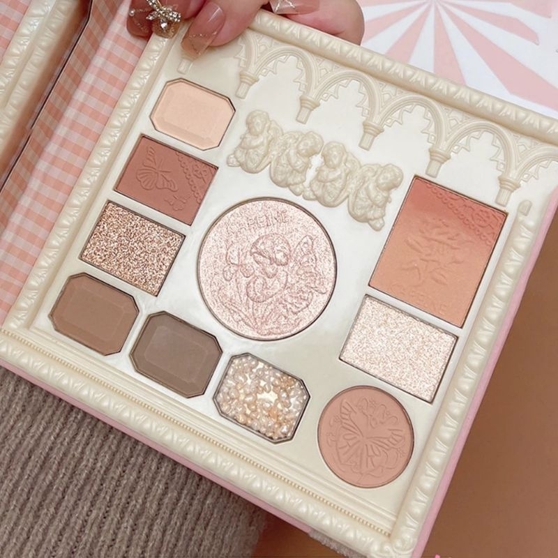 Embossed Angel EyeShadow Blush Highlight All-in-One Palette | Shopee ...