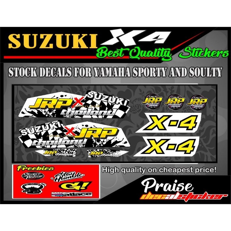 Suzuki x4 stock decals (Jrp Design) | Shopee Philippines