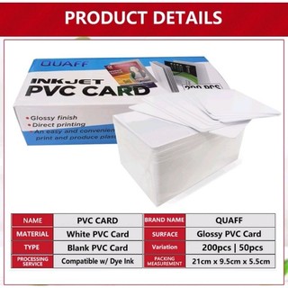 (200PCS/1BOX) Printable PVC Pre-Cut Cards for Direct Printing | Shopee ...