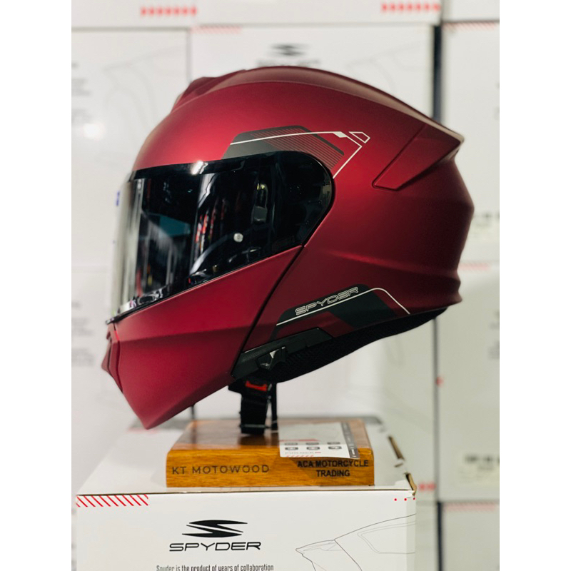 SPYDER FORCE V2 Modular Helmet with Dual Visor (Free Clear Visor ...