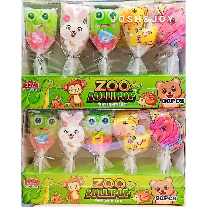 ZOO LOLLIPOP | 30 PIECES | Shopee Philippines