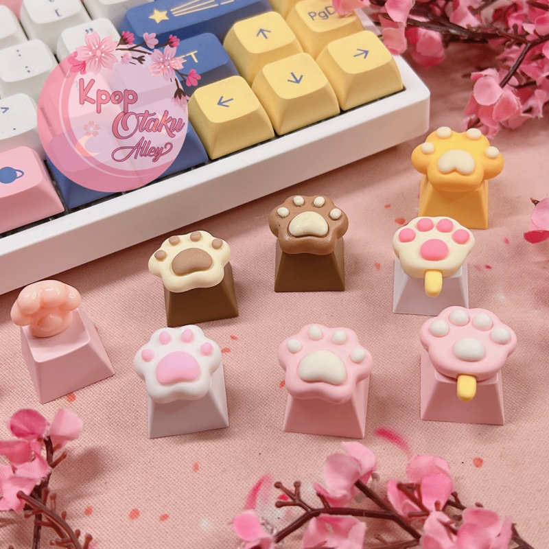 Paw Collection Series Artisan Keycaps | Kpop Otaku Alley Keycaps ...