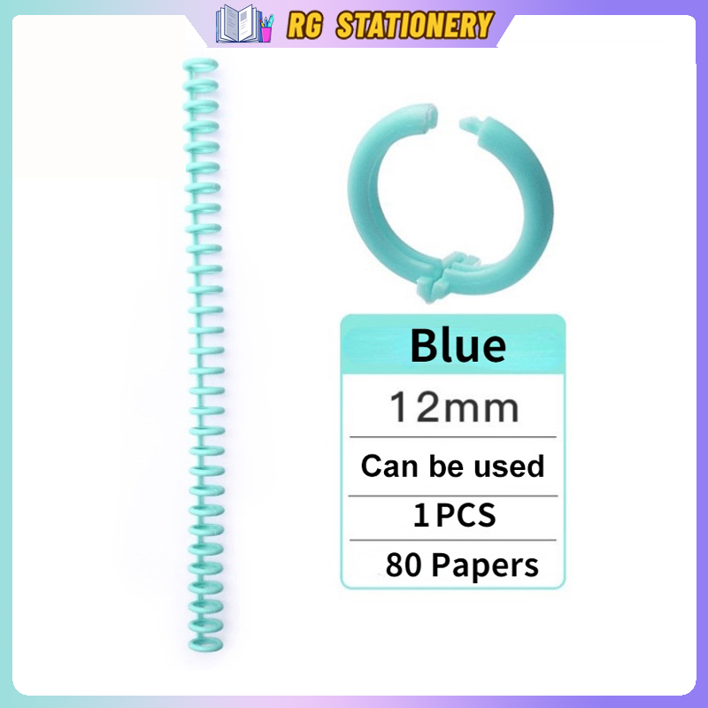 30 Hole Loose-Leaf Plastic Binding Ring DIY Notebook Binding Spiral ...