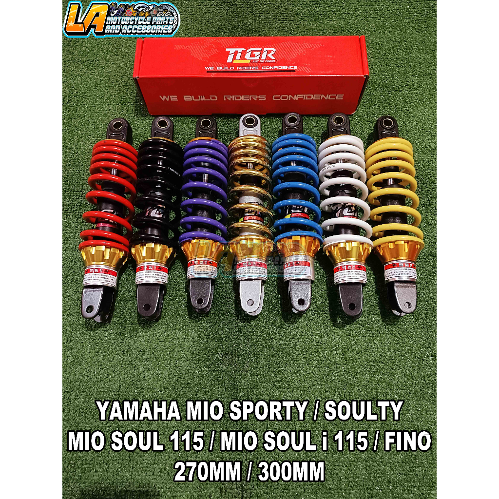 YAMAHA MIO SPORTY / SOULTY / MIO SOUL 115 / F.i / FINO / FAZZIO REAR SHOCK 270MM / 300MM ...