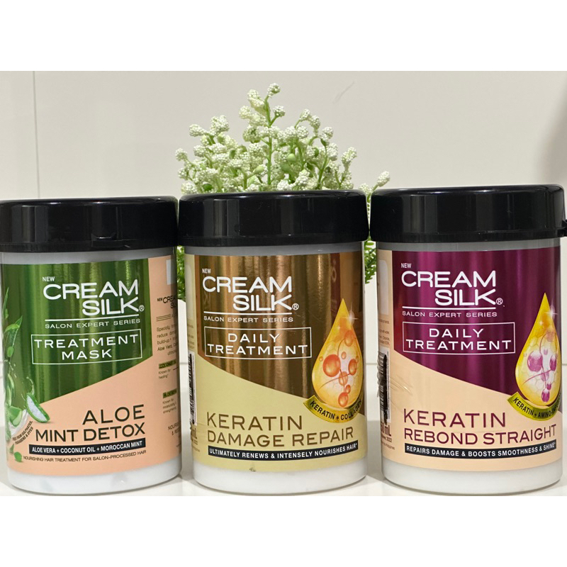 Cream Silk Treatment Mask Aloe Mint Detox | Shopee Philippines
