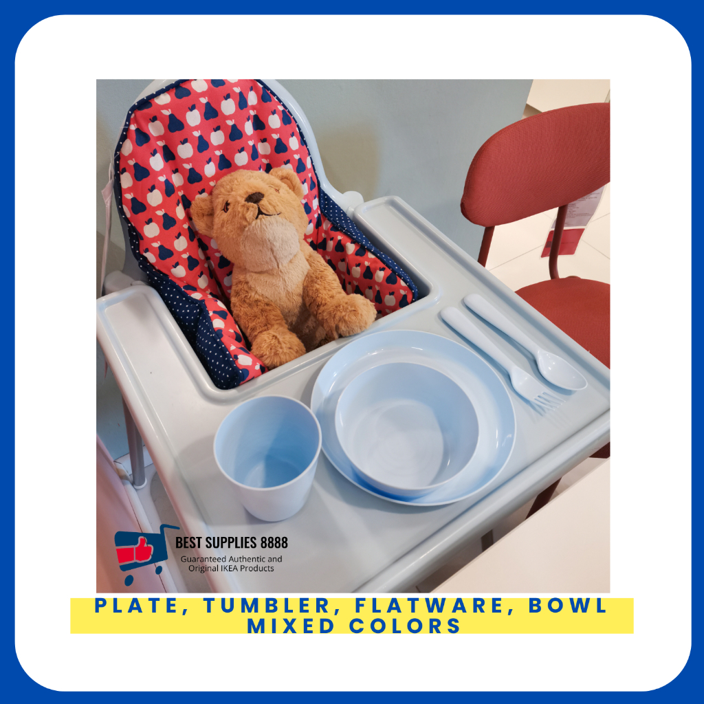 BestSupplies IKEA Kids KALAS Plastic Spoon, Tumbler, Bowl, Plate for ...