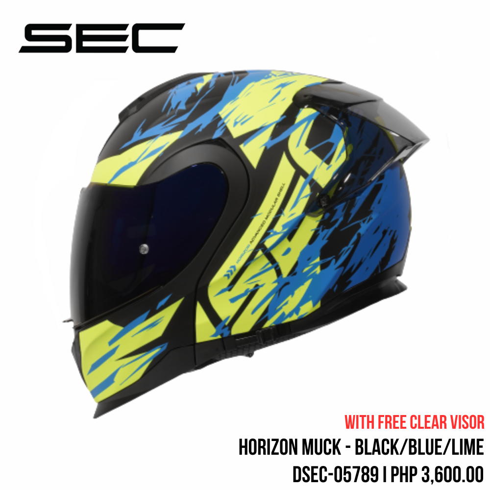 SEC Horizon Muck Gloss/Matte Modular Helmet (M-XL) | Shopee Philippines
