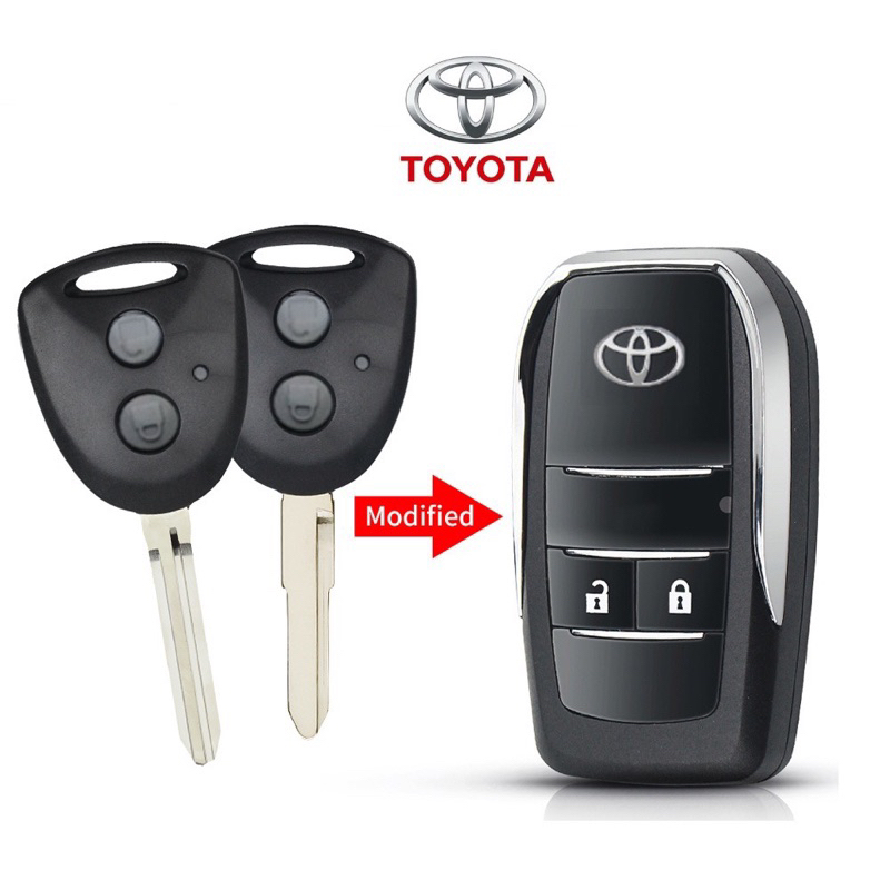 Modified Flip Key Kit for Toyota Vios Batman 2008-2012, Toyota Avanza ...
