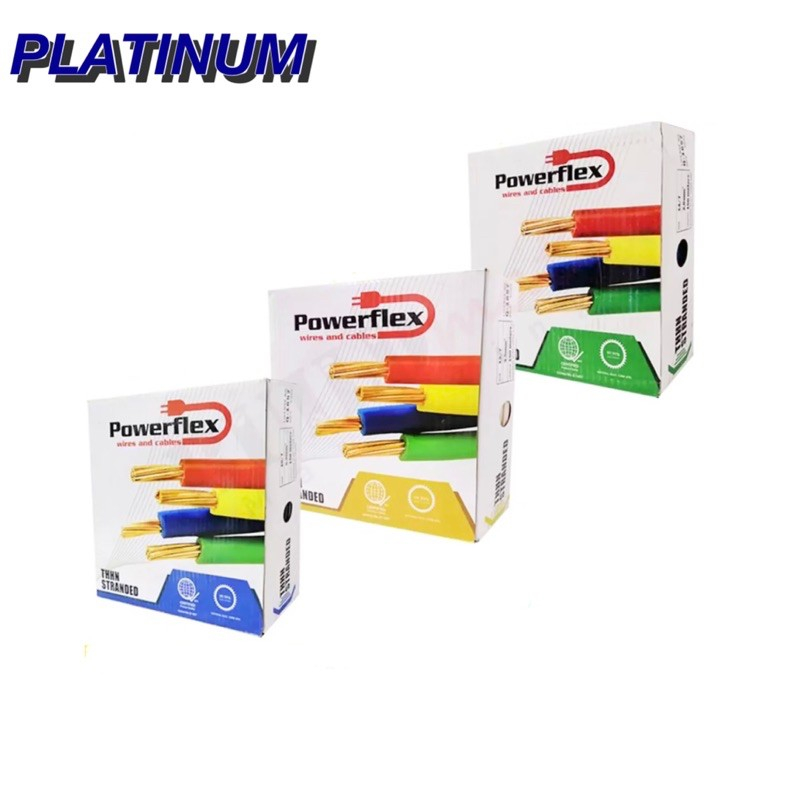 Per Box Thhn stranded wire (powerflex) #14-#8 size per meter electrical ...