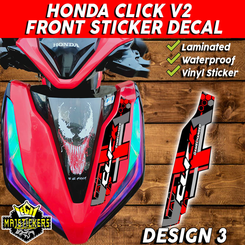 Honda Click V2 Gamechanger Front Sticker Decal Design 3 | Shopee ...