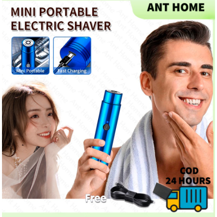 Mini Electric Shaver For Men Portable Rechargeable Beard Trimmer USB ...