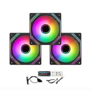 EasyPC| Inplay Seaview Tower X3-B/X3-W 3in1 case fan| ARGB| Black and ...