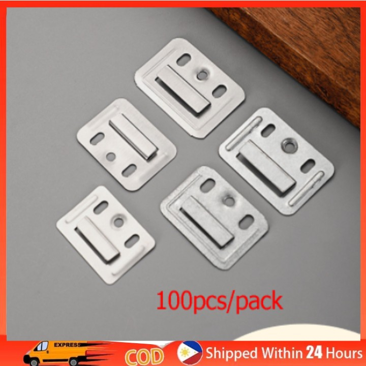 100pcs/pack Metal Clip for Wpc wall and ceiling Fluted cladding clip ...