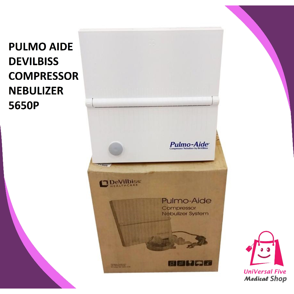 Pulmo Aide Compressor Nebulizer Devilbiss 5650P Heavy Duty | Shopee ...