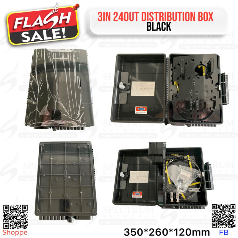 FTTH 3-in 24-out DISTRIBUTION BOX Fiber Optic Distribution Box 1:24 ...