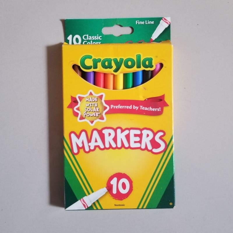 Crayola 10ct Kids Fine Line Markers Classic Colors | Shopee Philippines