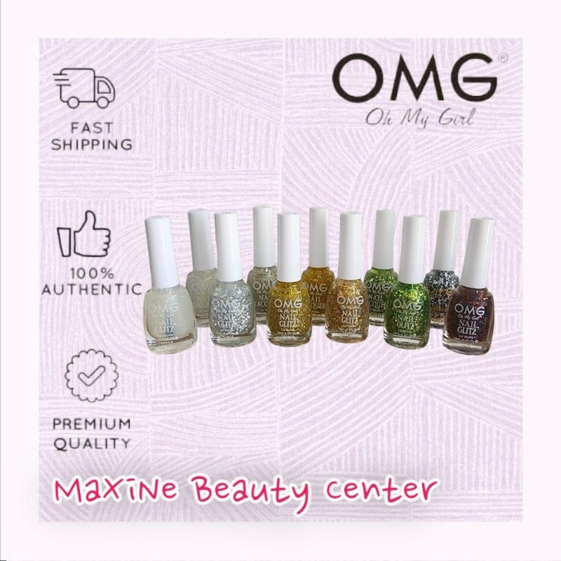OMG NAIL GLITZ nail polish, 10mL glittery cutix, cutics, glitters nail ...