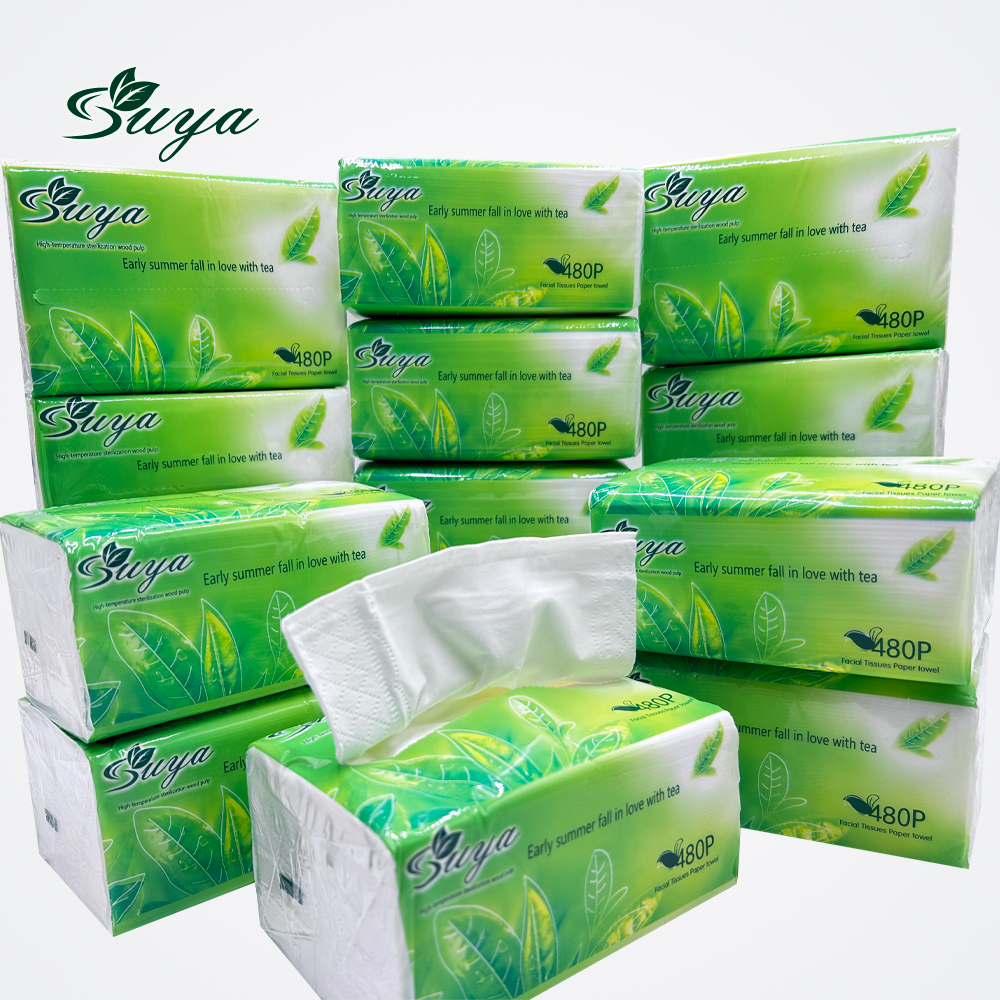 Suya Facial Tissues Paper Towel 480 Sheets 4ply 8 packs & 16 packs ...