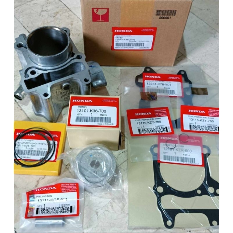 GENUINE STOCK CYLINDER BLOCK KIT/BORE KIT FOR HONDA CLICK V2 150 I ...