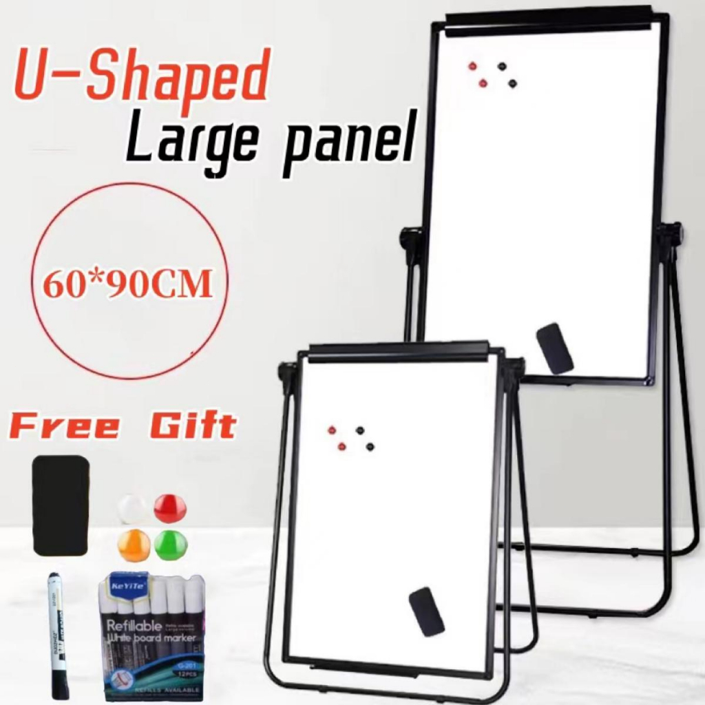 Whiteboard Magnetic Aluminum WhiteBoard Set Thickened Double-sided ...