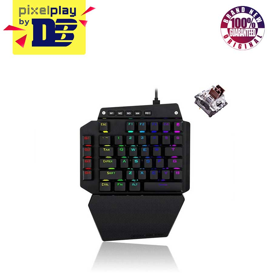 E-Yooso K-700 44 Keys One-Handed Rgb Mechanical Gaming Keyboard (Brown ...