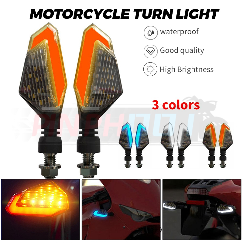 2PCS Signal Lamp Flasher Motorcycle LED Turn Signal Lights Motorcycle ...