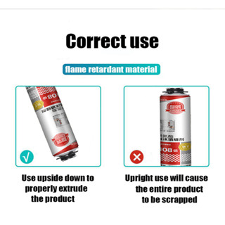 Polyurethane Foam Spray PU Foam Spray 750ml Fills Cracks And Joints Gaps Around Pipes Vents ...