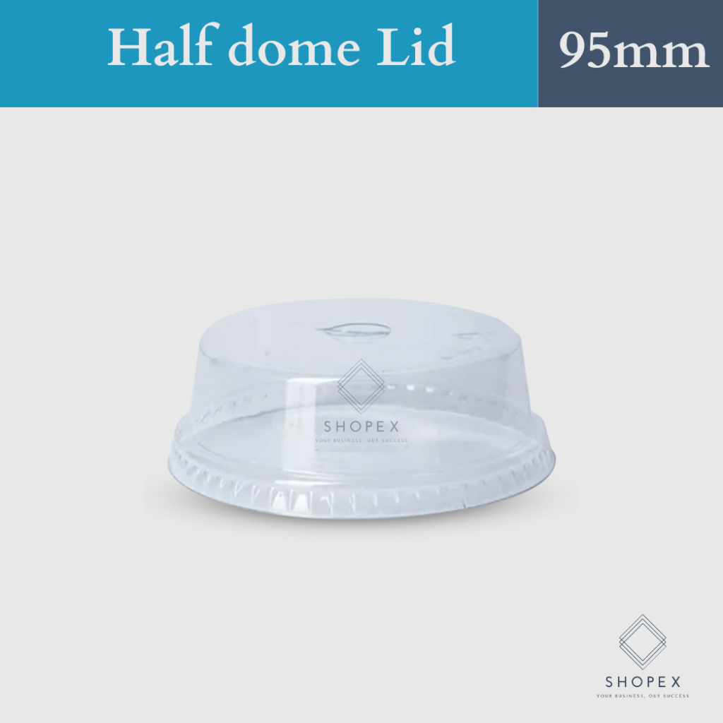 [100pcs] 95mm Transparent Lids/ Flat Lid/Dome lid/Halfdome lid ...