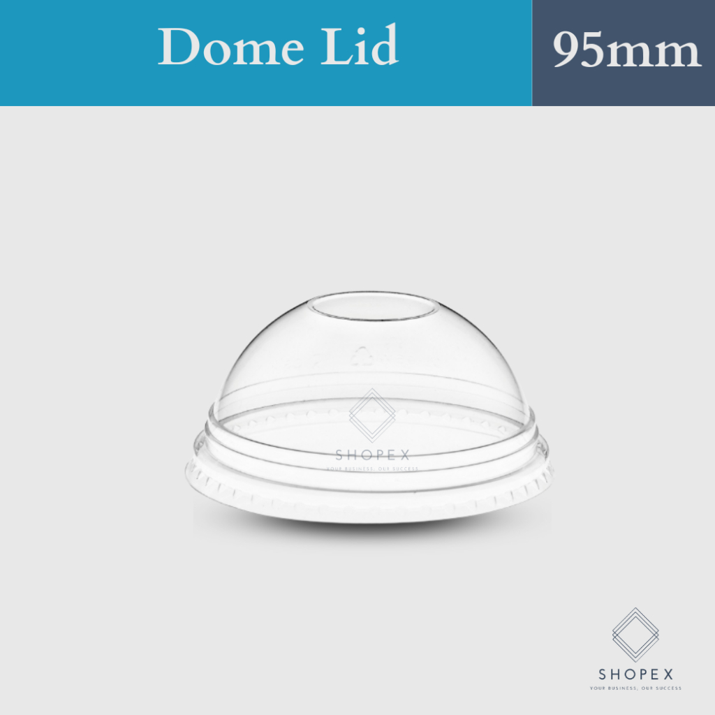 [100pcs] 95mm Transparent Lids/ Flat Lid/Dome lid/Halfdome lid ...