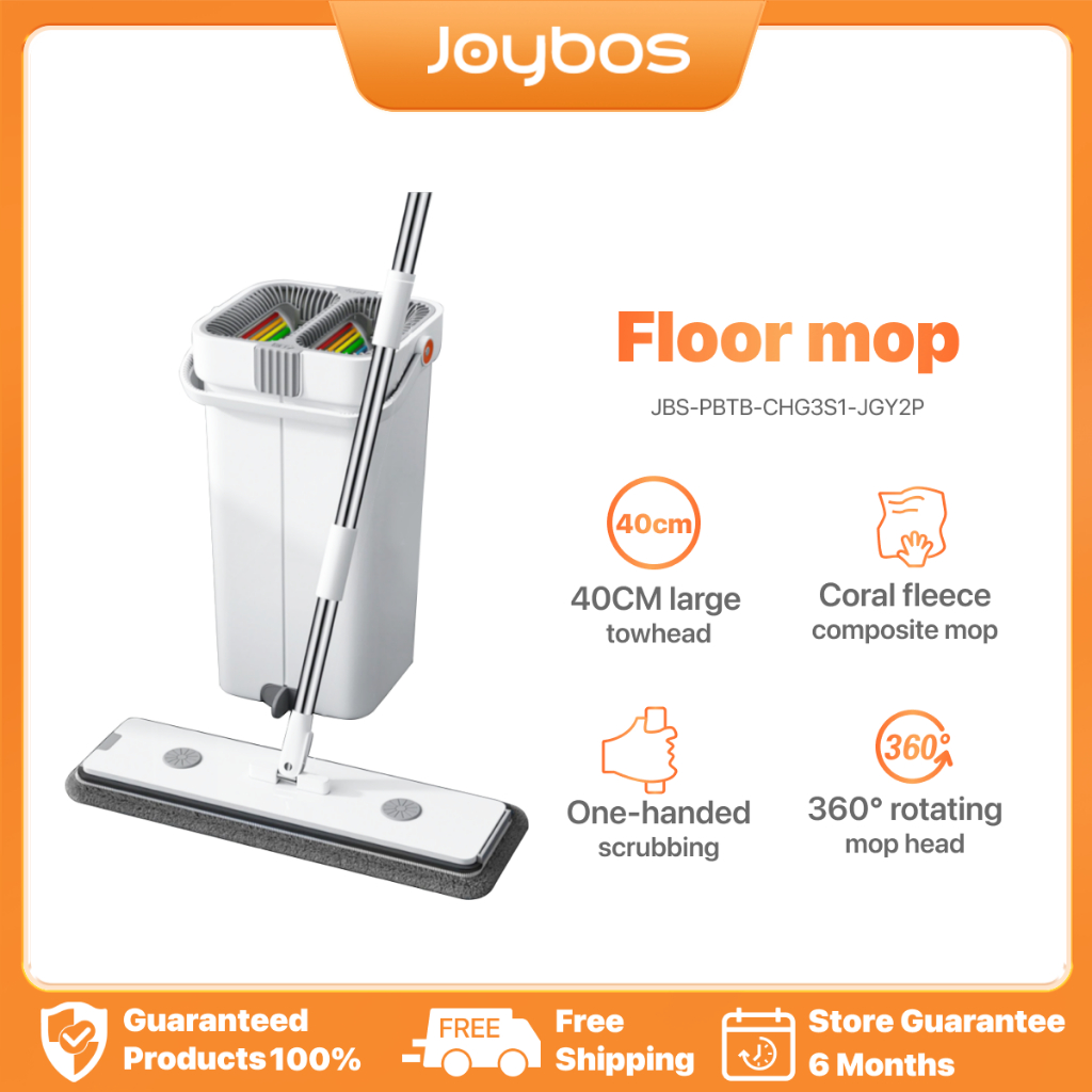 Joybos Floor Mop Cleaning Flat Mop 4in1 Multifunctional Mop 360 Spin ...