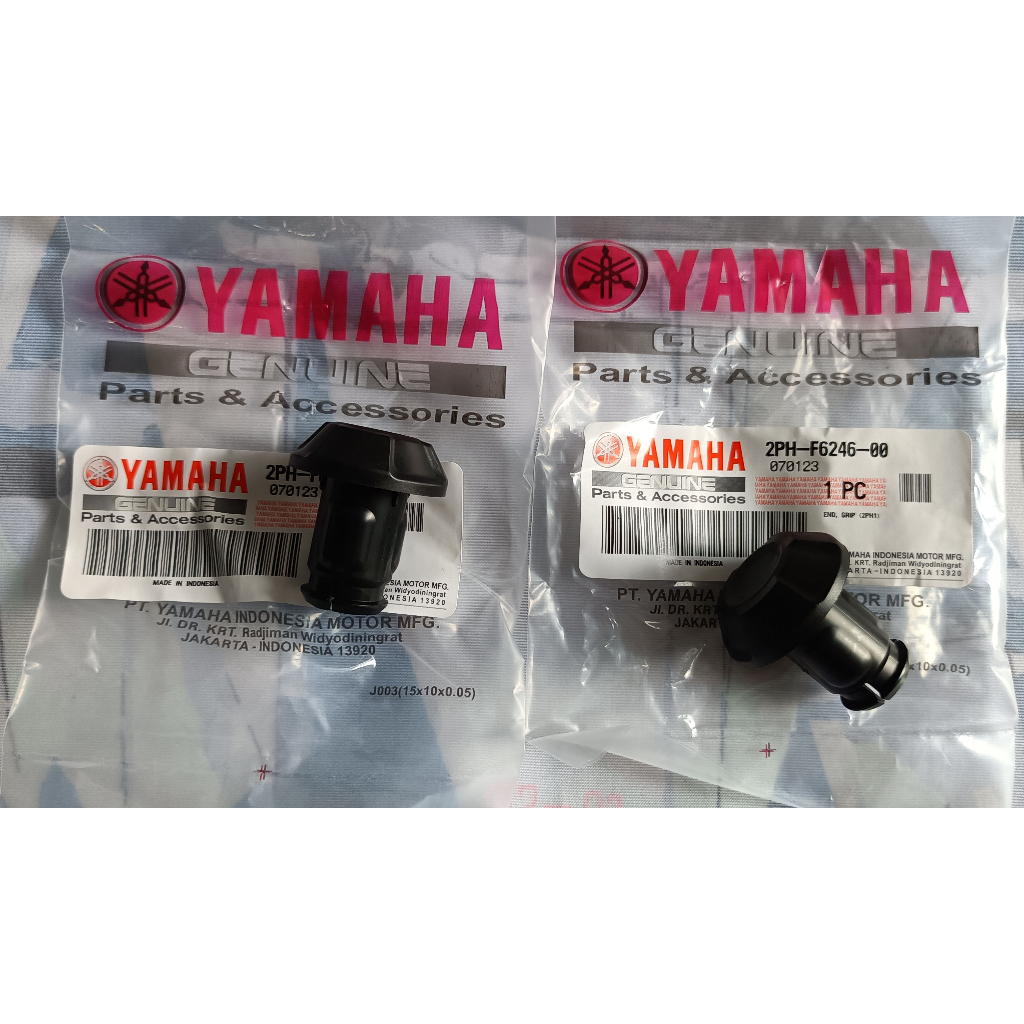BAR END / END GRIP ORIGINAL YAMAHA universal (M3,Nmax,Aerox) | Shopee ...
