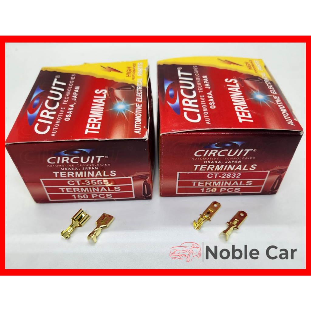 CIRCUIT Wire Horn Terminals CT-3555 CT-2832 (FEMALE, MALE) (25pcs ...
