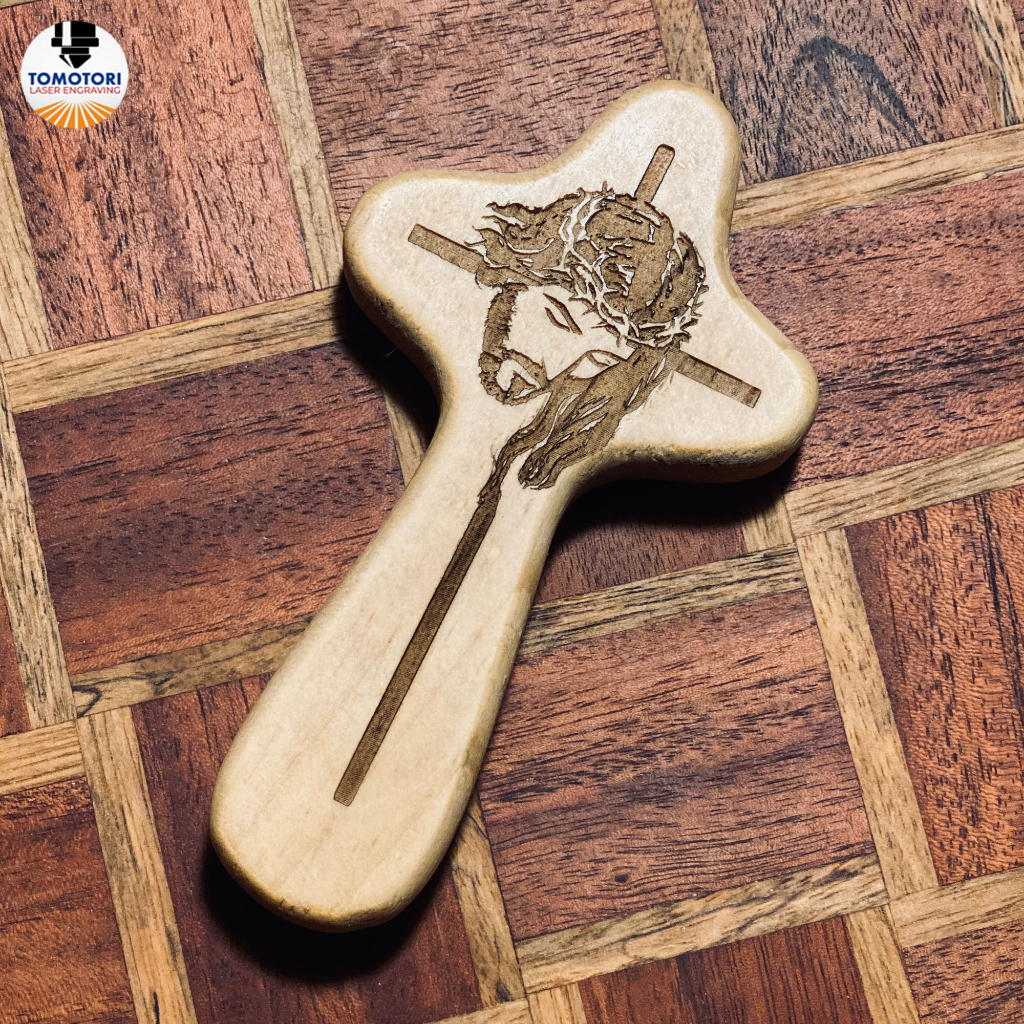 Jesus on the Cross Wooden Holding Cross Comfort Cross Religious ...