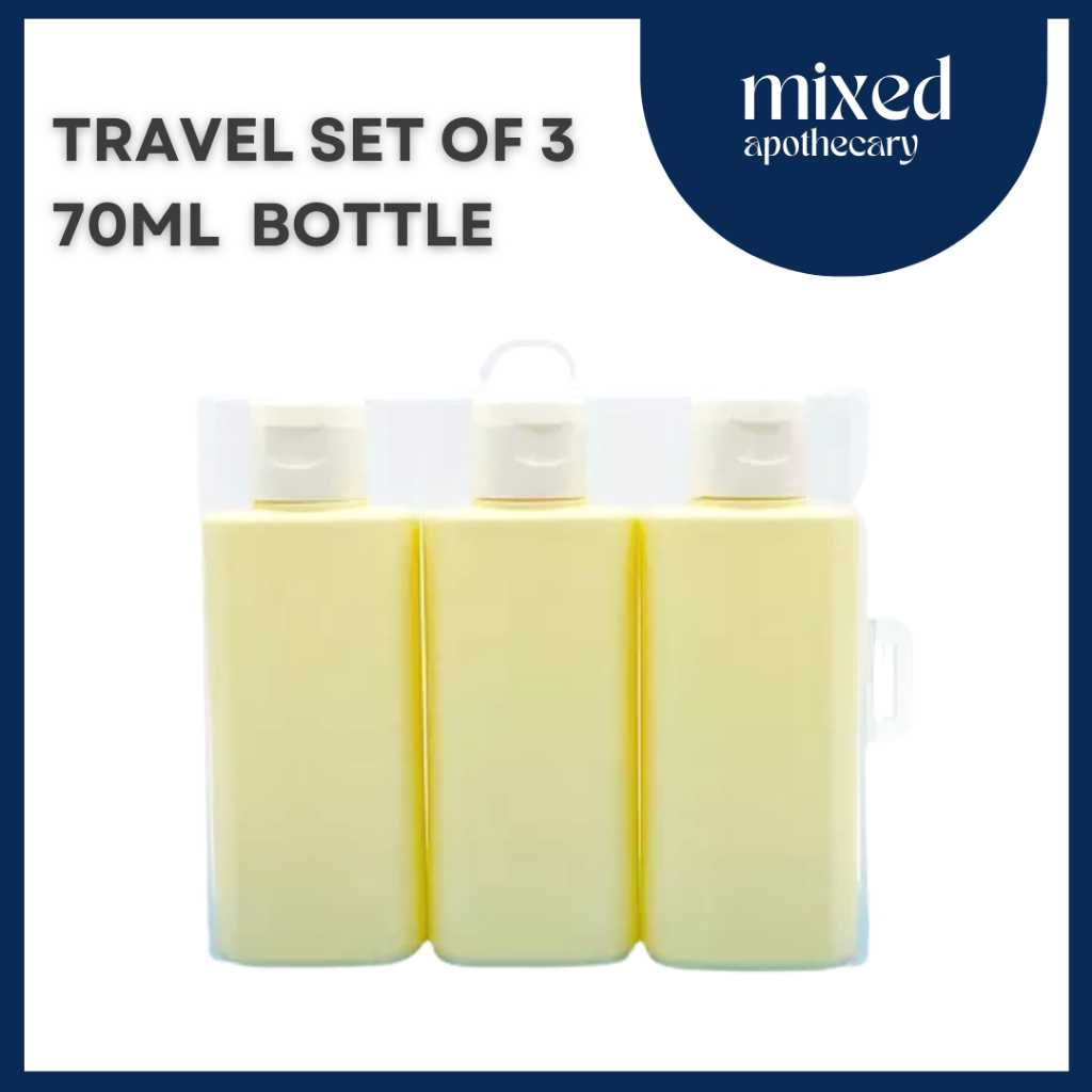 Travel Set with Organizer Set of 3 for Toiletries Cosmetic 70ml | Shopee Philippines