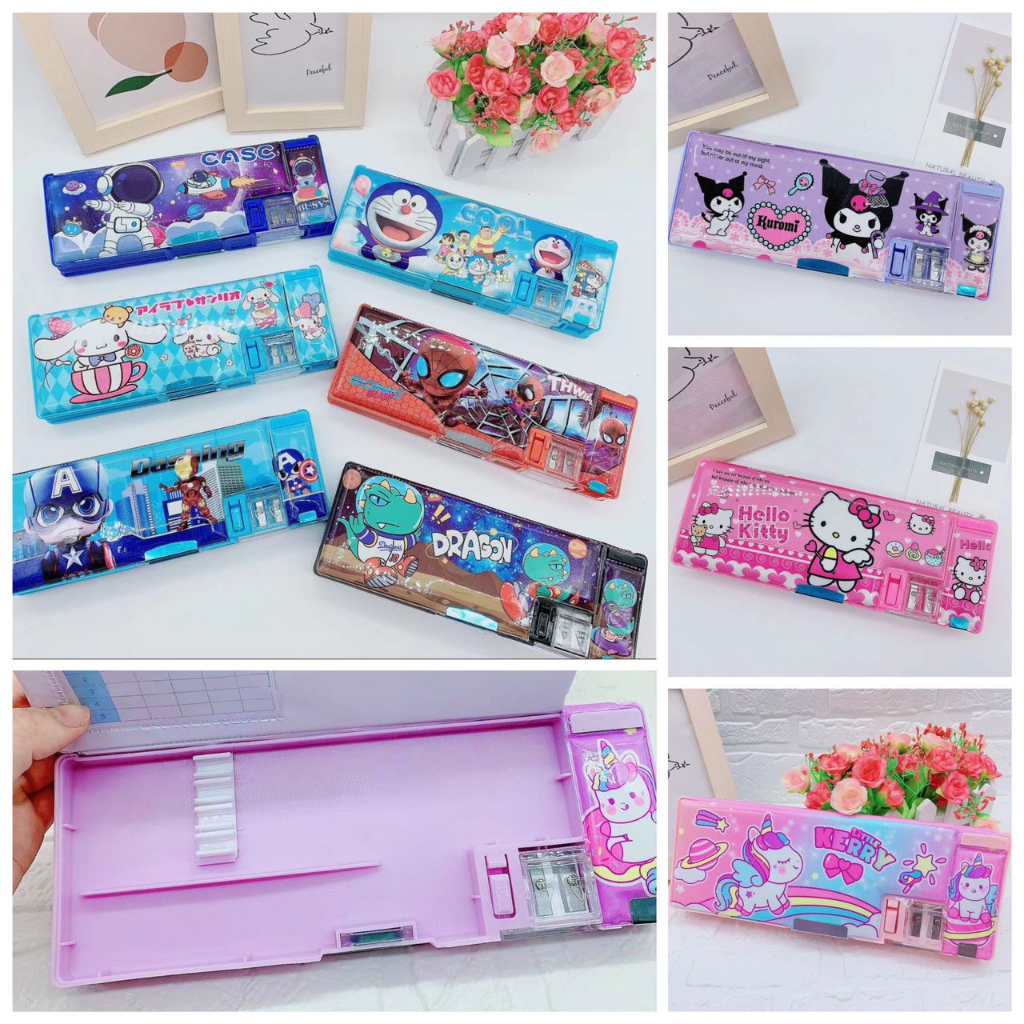 NEW Cartoon character Kurumi double-sided magnetic pencil case student ...
