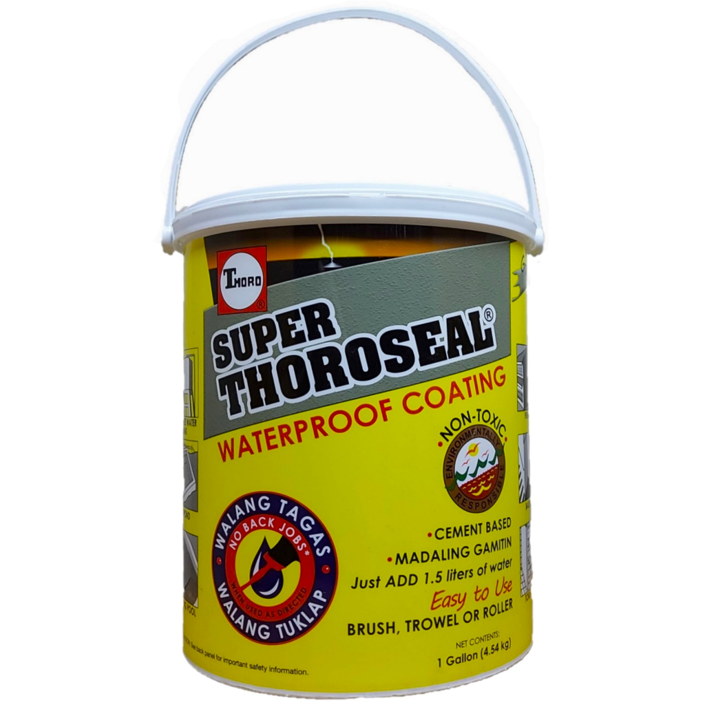 Thoro Super Thoroseal Waterproof Coating - 1 Gal - Gray or White ...