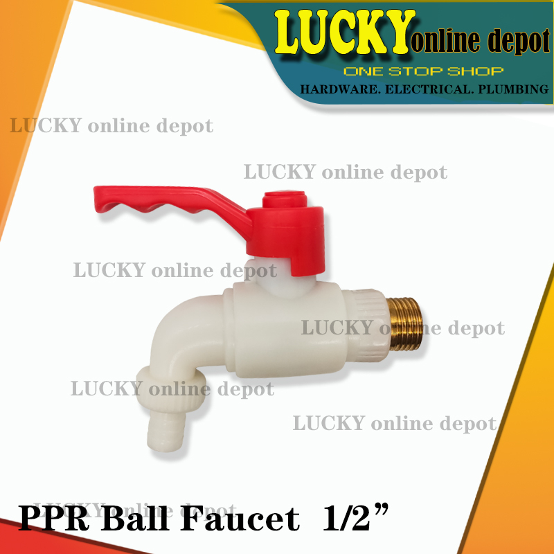 PPR BALL FAUCET WITH HOSE BIBB 1/2 | Shopee Philippines