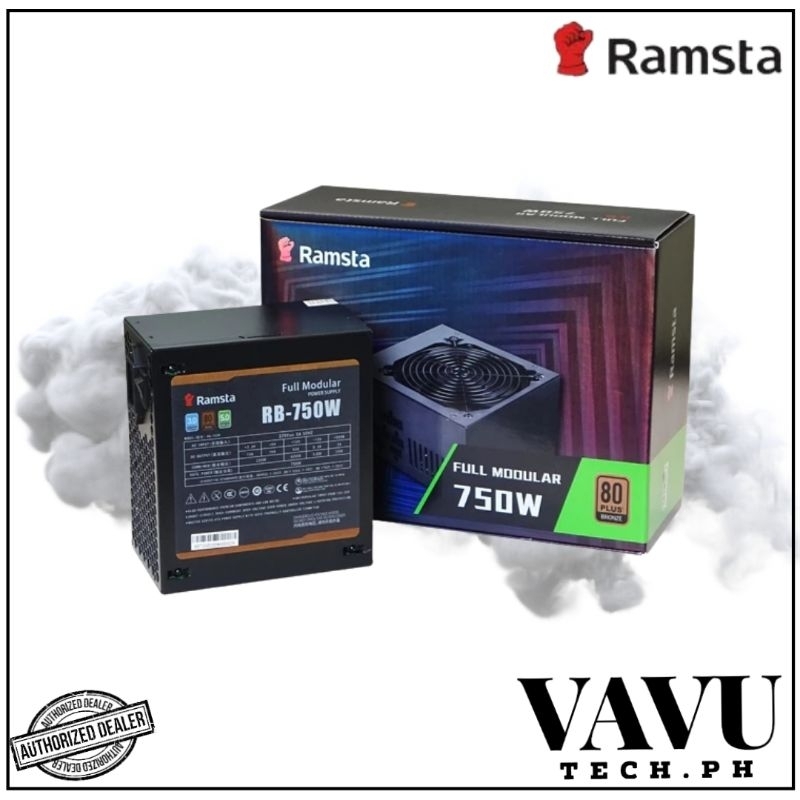 Ramsta 1000w 750w 650w 550w Bronze | Gold Fully Modular Power Supply ...