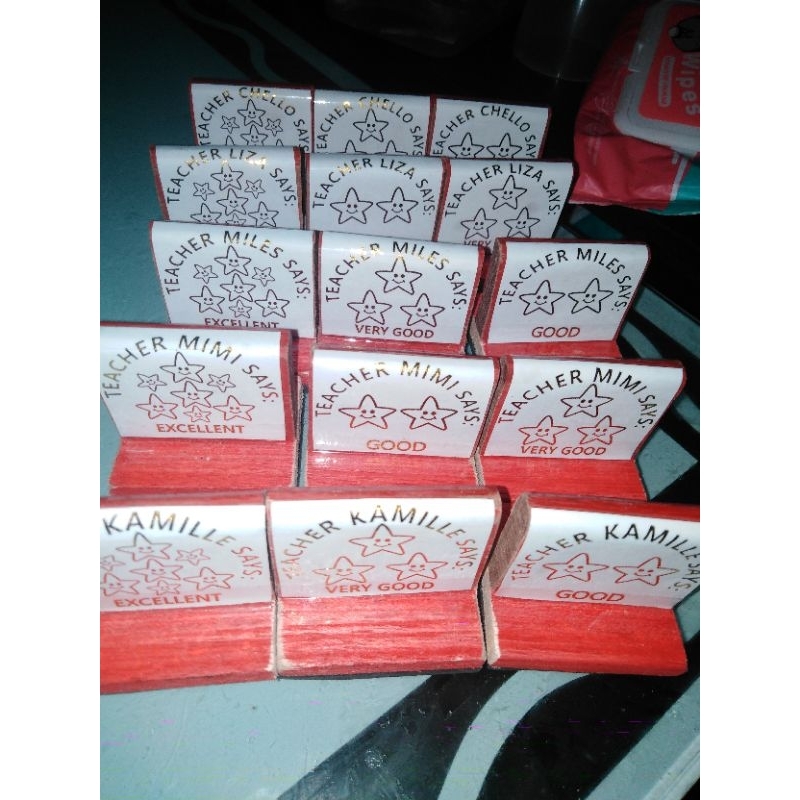teacher stamp machine engraved. | Shopee Philippines