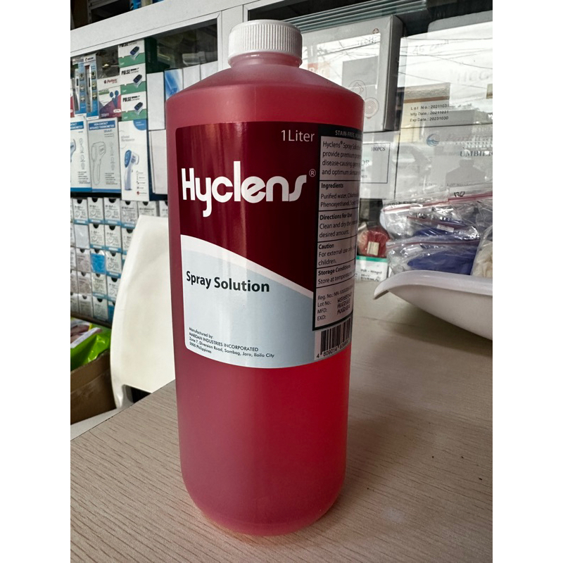 HYCLENS wound spray 1 liter SECURED PACKAGING chlorhexidine digluconate ...