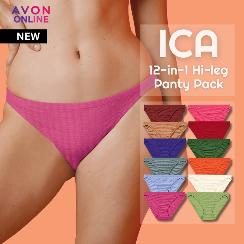 Avon Ica 12-In-1 Hi-Leg Panty Pack | Shopee Philippines